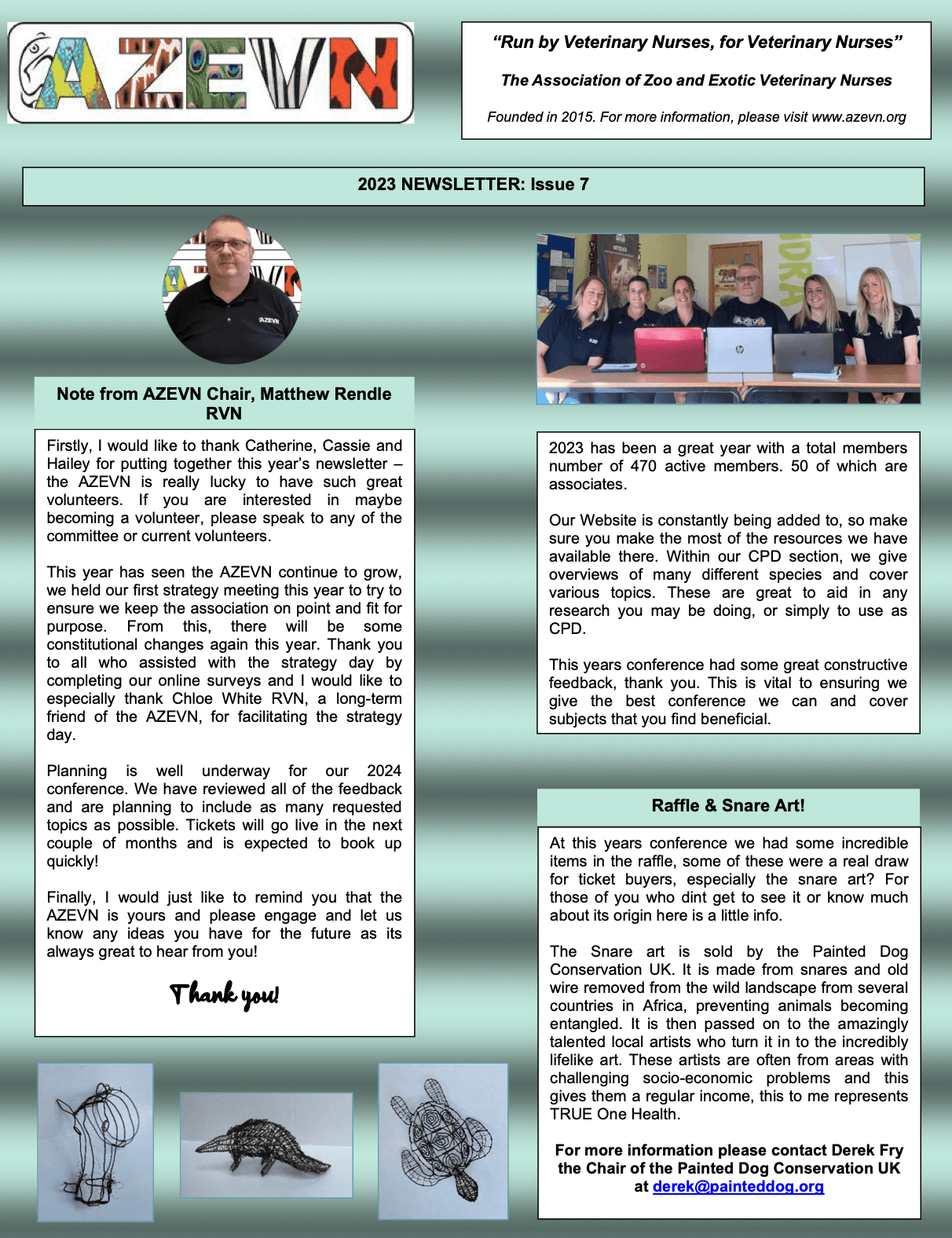 Issue #7 – December 2023 - The Association of Zoo & Exotic Veterinary ...